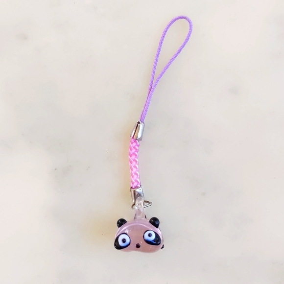 Toys | Rarenwotvintage 3d Pinkblack Panda Collectabl Glass ...